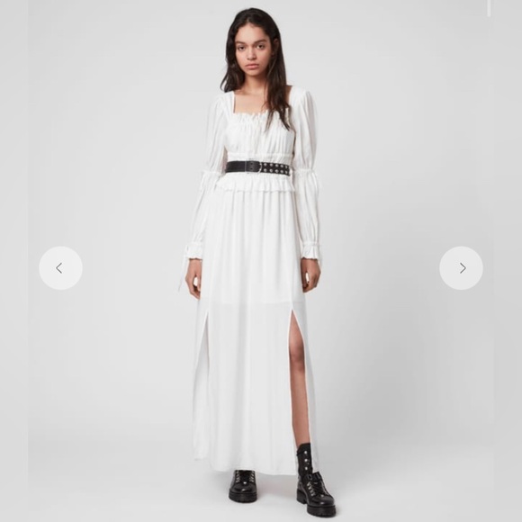 All Saints | Dresses | Allsaints Kimi Silk Blend Dress | Poshmark